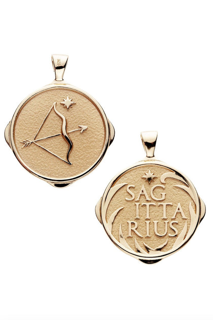 SAGITTARIUS ZODIAC PENDANT NECKLACE- GRANDE ROLO CHAIN – Sassanova ...